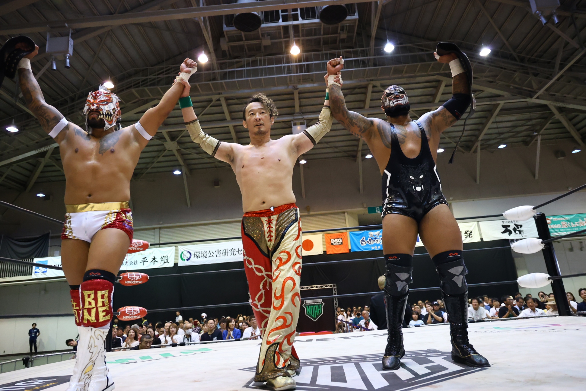 7/27石川大会 試合後コメント ベイン&ウルフがEita完全ピンで猛反撃 丸藤も「ビバ金沢!」締めでGHC挑戦へ弾み | プロレスリング ...